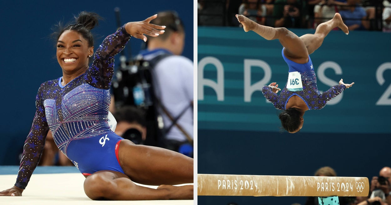These 19 Photos Of Simone Biles's Gold-Winning All-Around Routine Are ...